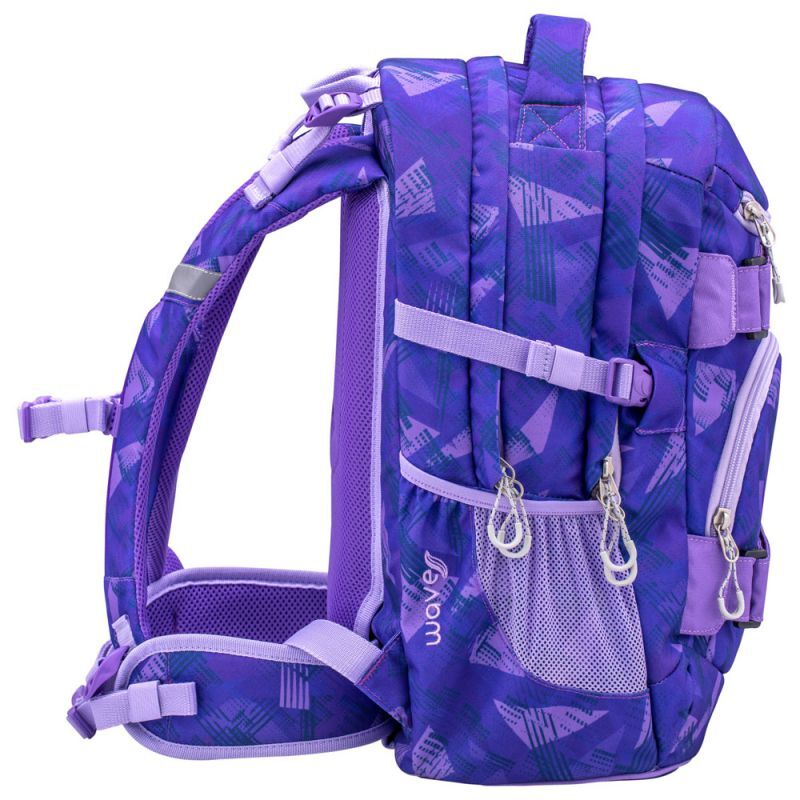 Wave Infinity Schulrucksack-Set 3tlg | Purple Sunset | 338-72-A-24-SET2